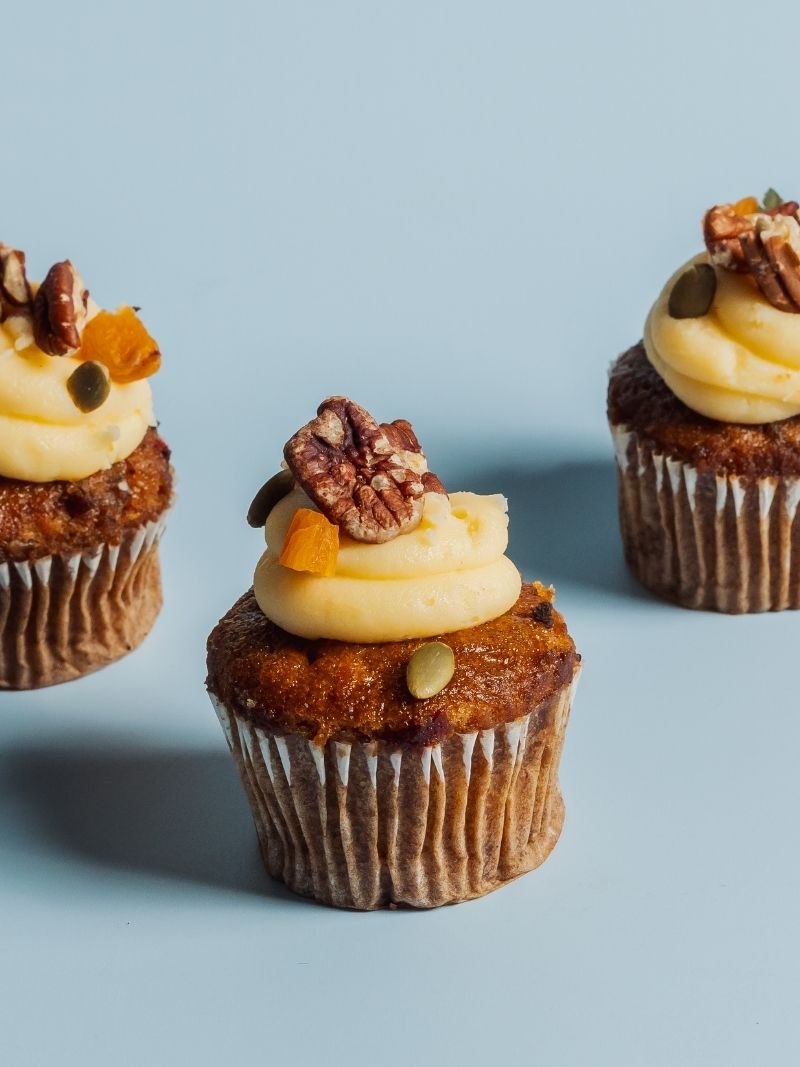 Carrot Pecan Cupcake – Huckleberry